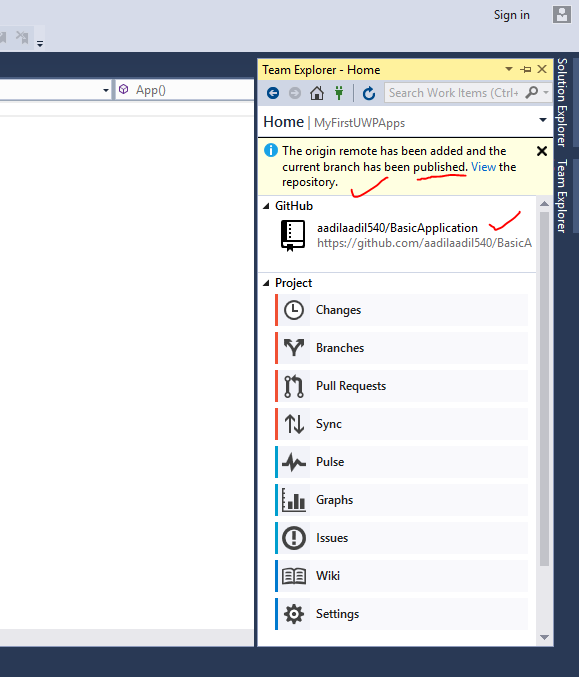 Windows 10 Apps beginners Toturial : How to Create a new repository on ...