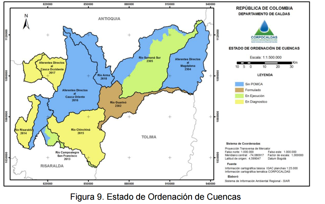 godues: Mapas del Departamento de Caldas en Colombia