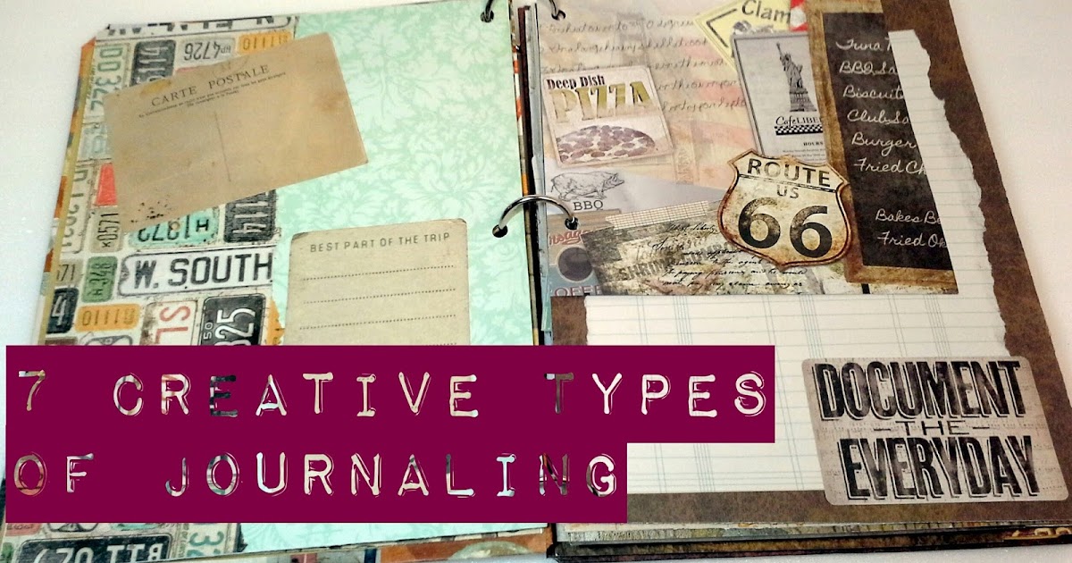 My Damaged Postcard: 7 Types of Creative Journaling