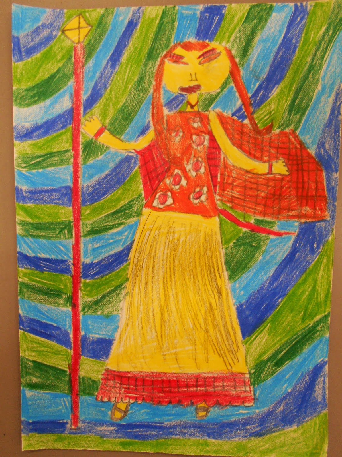 Bricks & Wood- School Art Activities: Class Art- Hot and Cold Boudicca