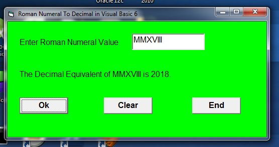 Free Programming Source Codes and Computer Programming Tutorials: Roman Numeral To Decimal ...