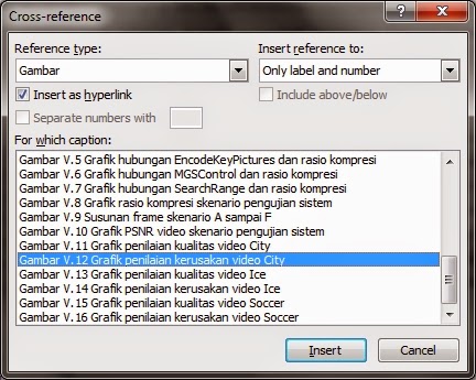 belajar baca tulis: Menggunakan Cross-reference pada Microsoft Word 2010