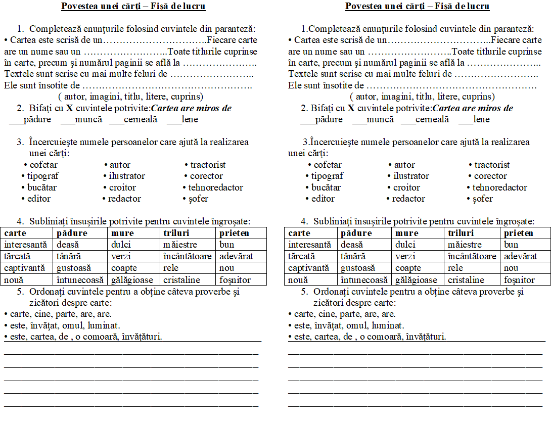 EDUCATIA CONTEAZA : FISE DE LUCRU - CLASA a III- a - LITERATURA SI ...