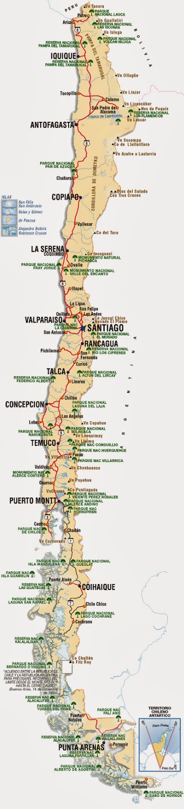 Chile | Mapas Geográficos do Chile