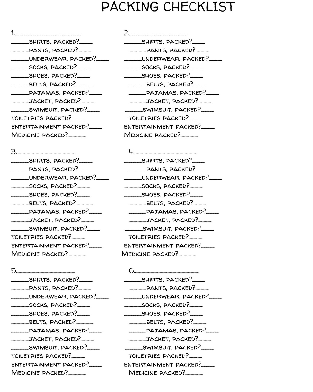 Organic Families: Happy Packing for trips....