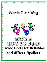 Life, Love, Literacy: Words Their Way Word Searches