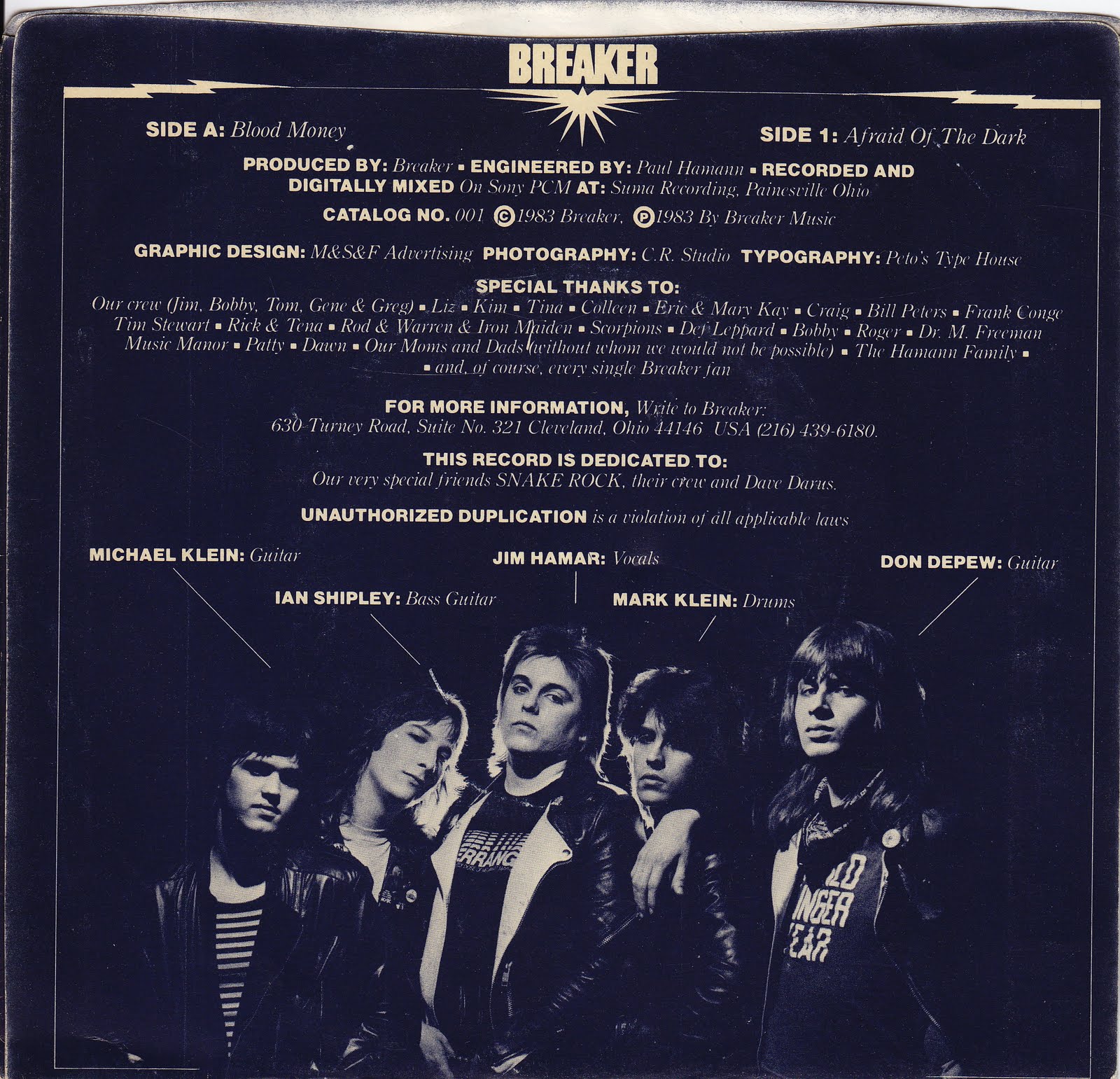 Jolly Joker`s Ohrenbalsam: BREAKER, GET TOUGH, 1987, IMPORT CD 1993