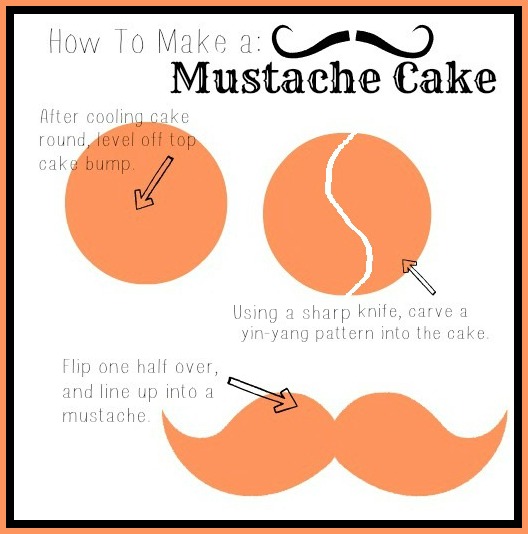 Mustache Cake Tutorial