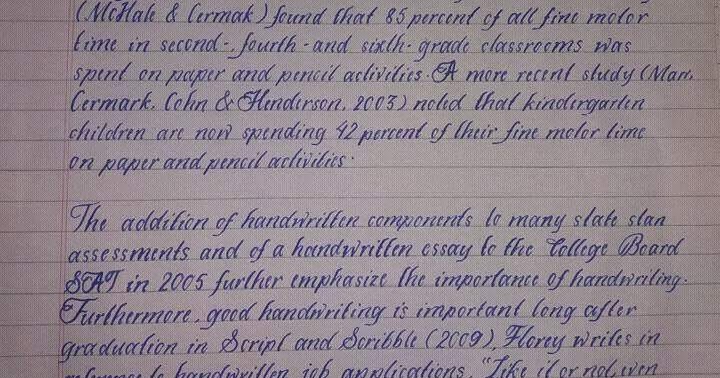 Esse for You: Best cursive handwriting in the world