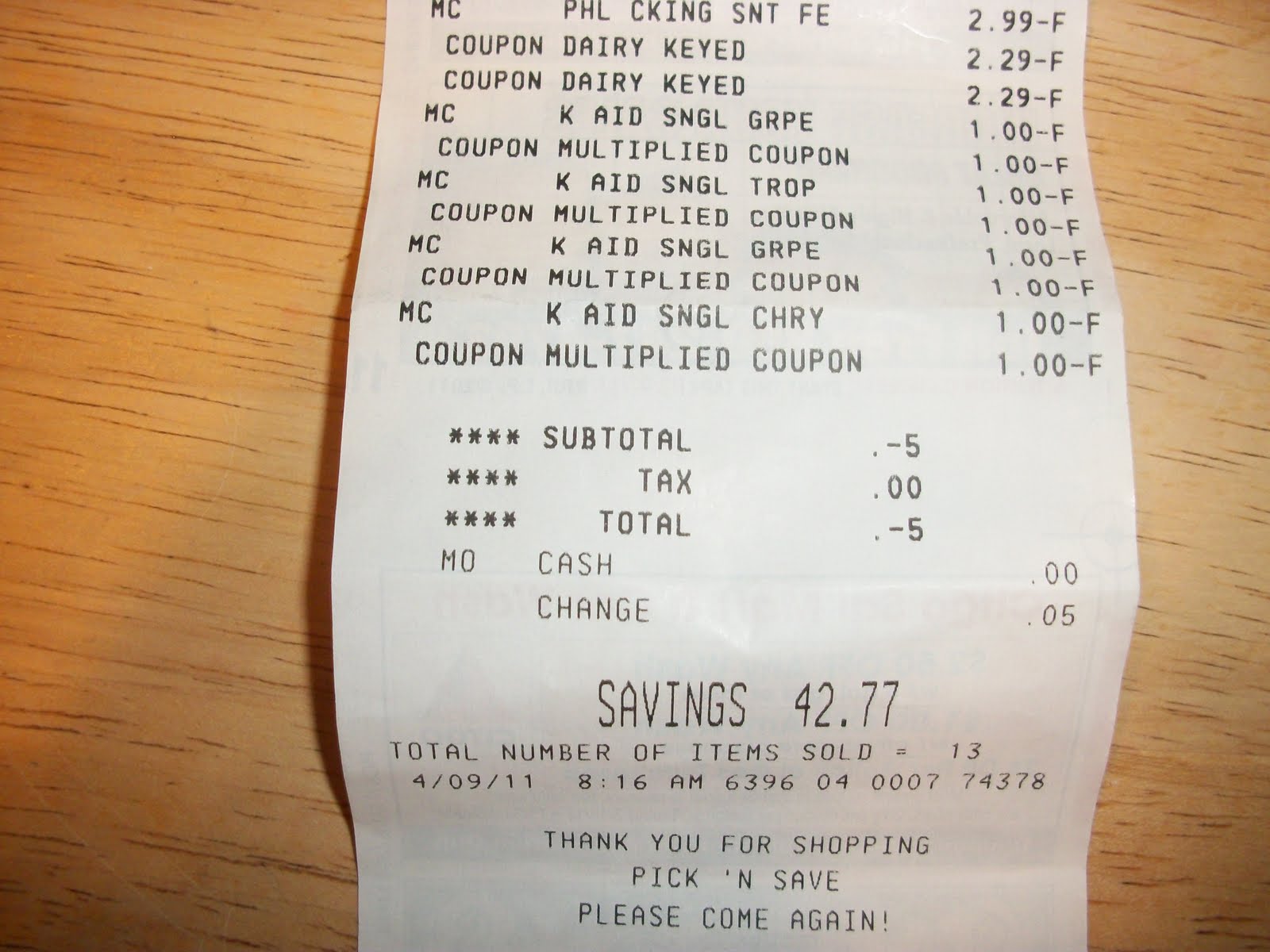 Frugalmommie's Frugal Notes: Pick N Save Grocery Trip