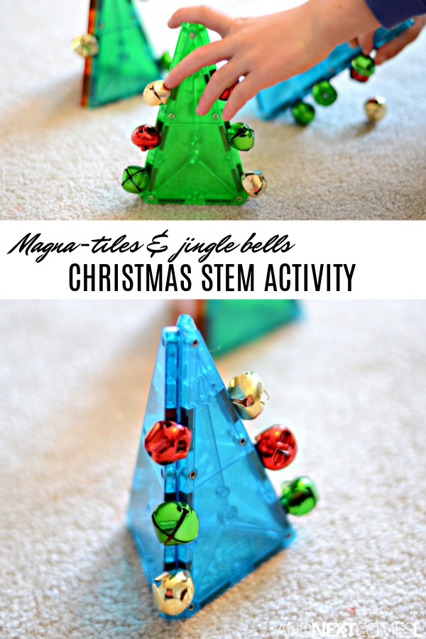 Christmas STEM Activity for Kids with Magna-Tiles & Jingle Bells | And ...