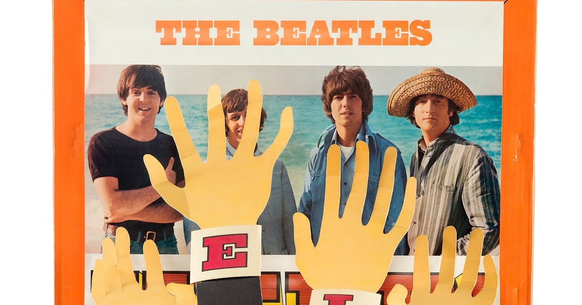 Vintage Beatles "Help!" LP display