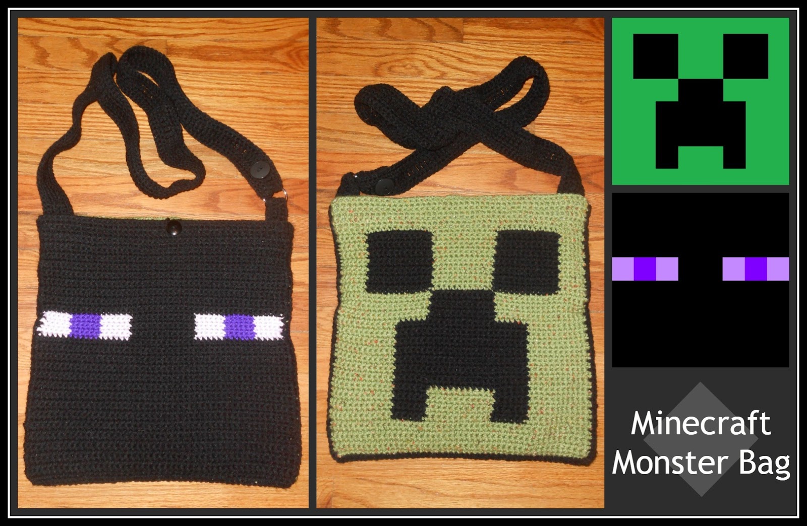 Through the Keyhole: Minecraft Monster Bag Pattern