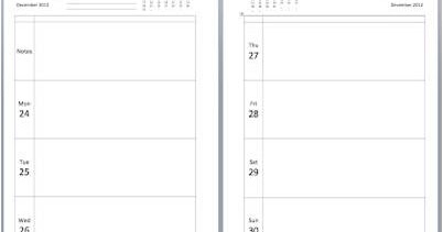 My Life All in One Place: New Filofax Diary layout for free download ...