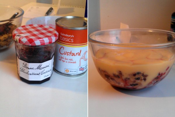 Fish Finger Sandwich: Leftover Christmas Cake - three ways