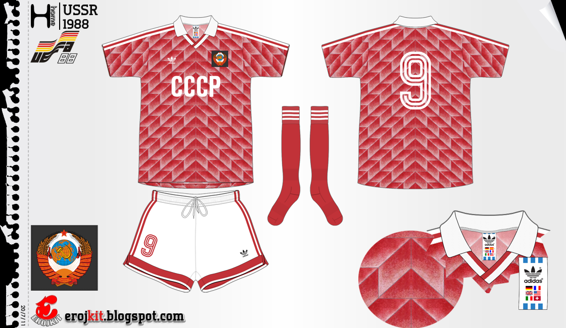 Kit Design, by eroj: 1988 URSS (Home e Away)