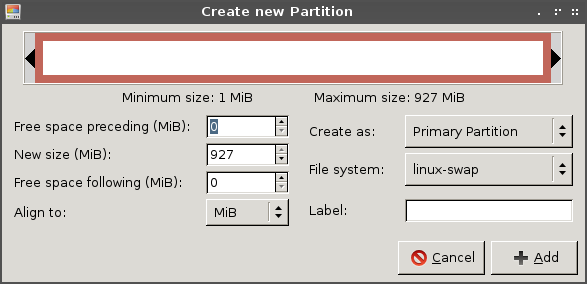 How to create swap partition on Archlinux