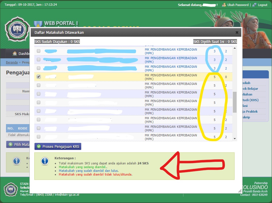 Cara Isi KRS Online Pada Aplikasi SIAKAD Mahasiswa - Bismi Rabb