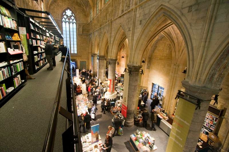 Bookstore Inside the Church of Maastricht, Netherlands