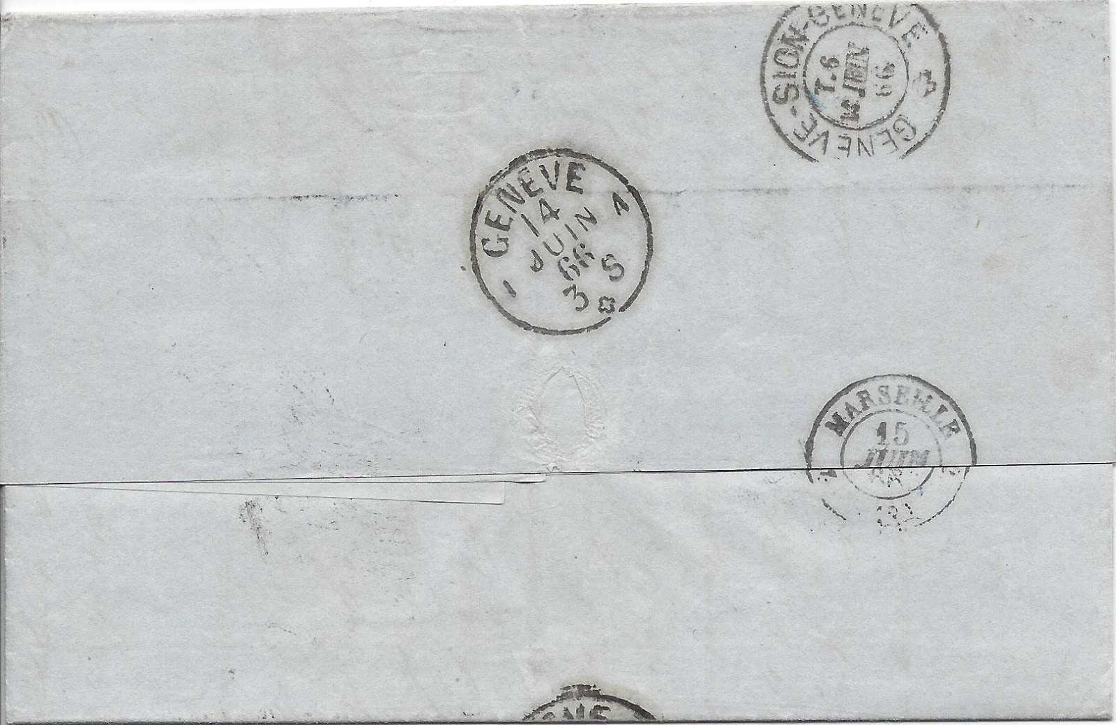 GFF Postal History: Letter Mail : Switzerland and France