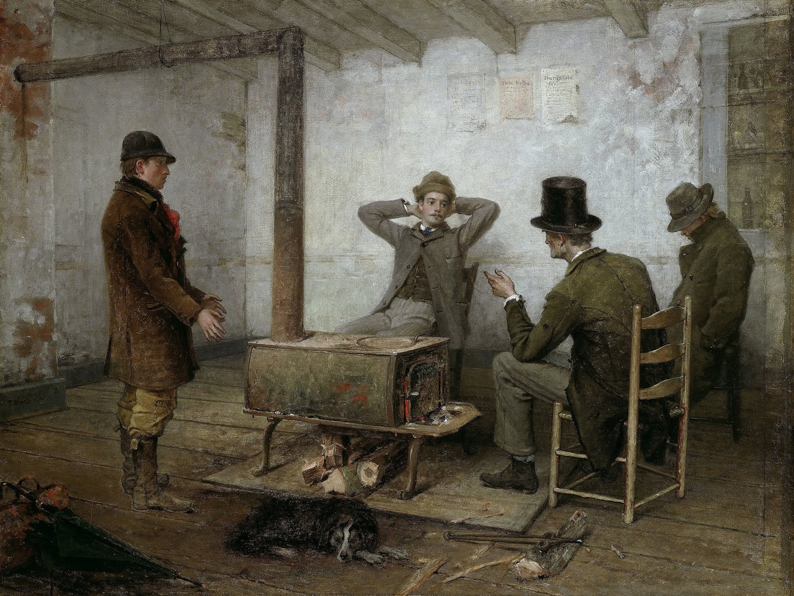 Enjoy some Damn Fine Art : Thomas Hicks. A friendly Warning, ca. 1885 ...