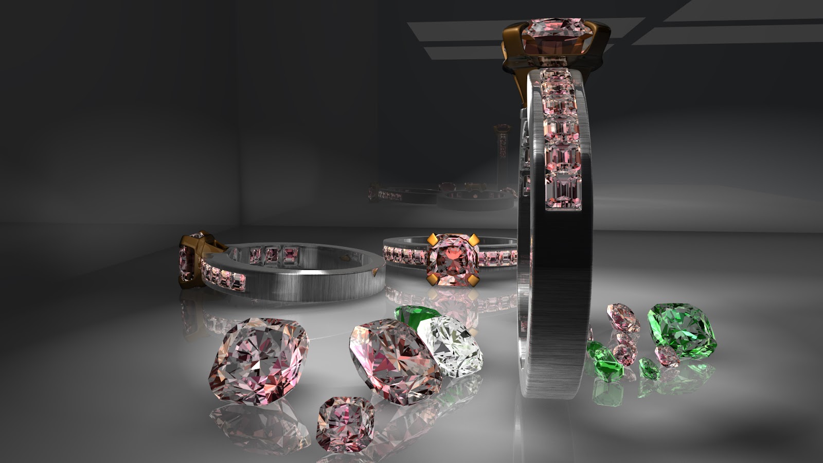 Diamonds :: Maya - 3DMax - Isidore Petersen