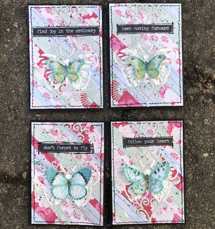 LillBlomman skapar: :: ATC - Swap with Butterfly theme