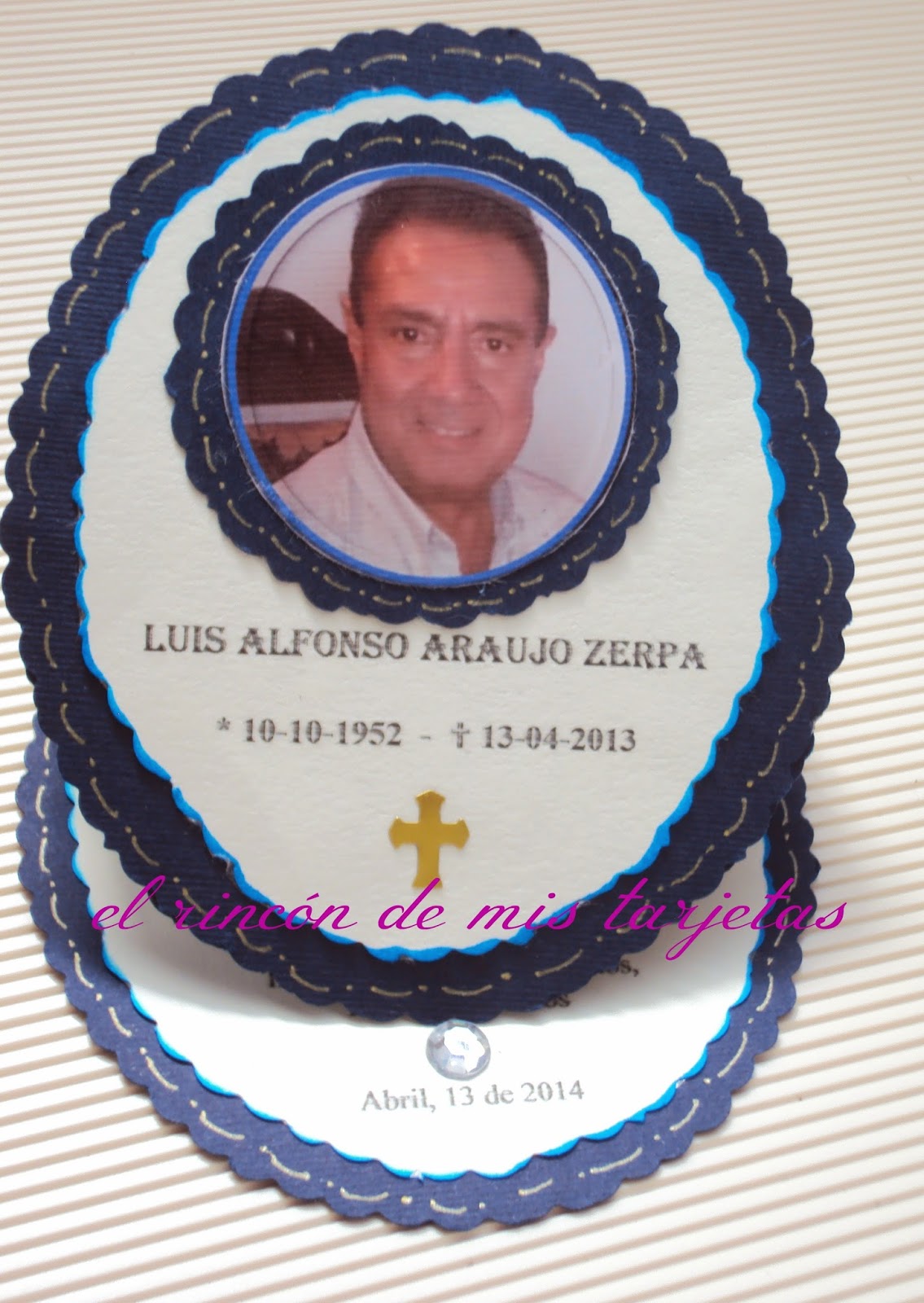 EL RINCÓN DE MIS TARJETAS: RECUERDOS PARA FUNERAL