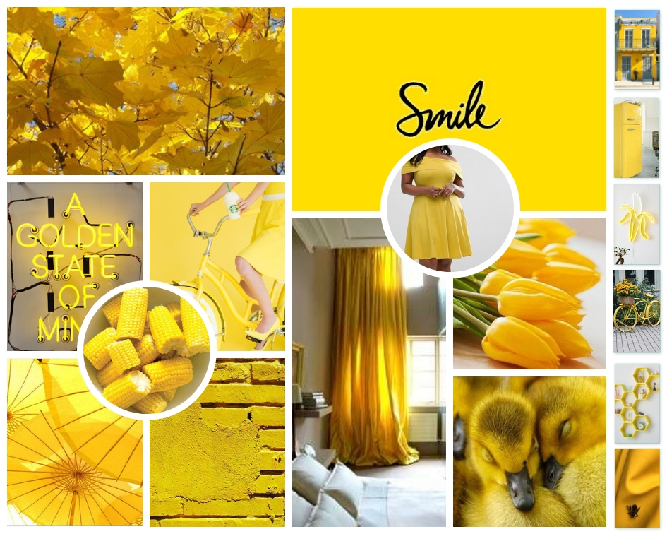 Yellow mood board - infowinter