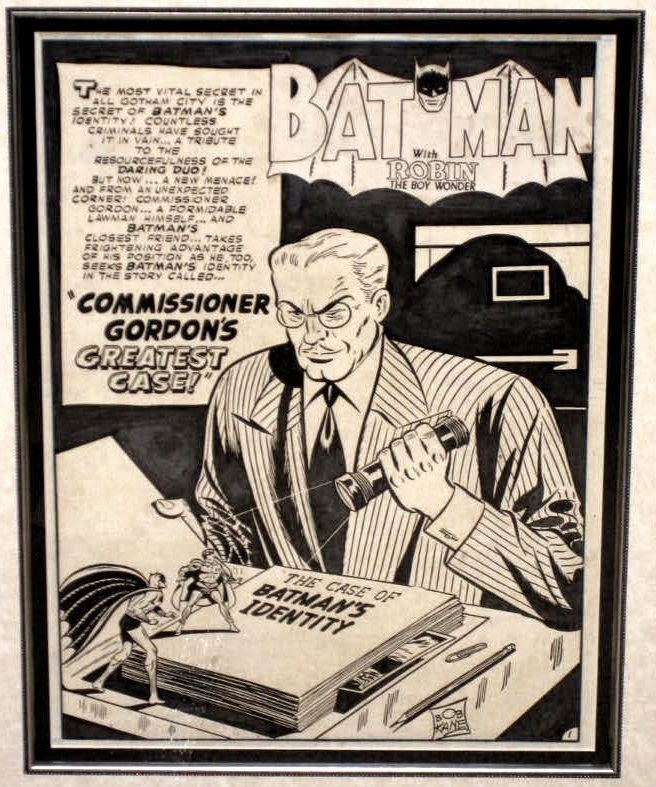 Original 1952 BATMAN Comic Book Art - Commissioner Gordon's Greatest ...