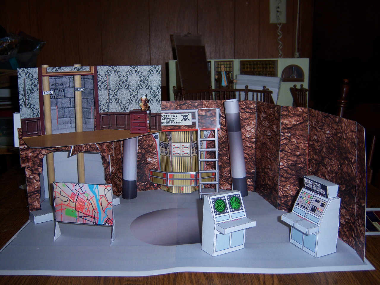 Papercraft Batcave Build-up | Weird Fantastic Toy Adventures