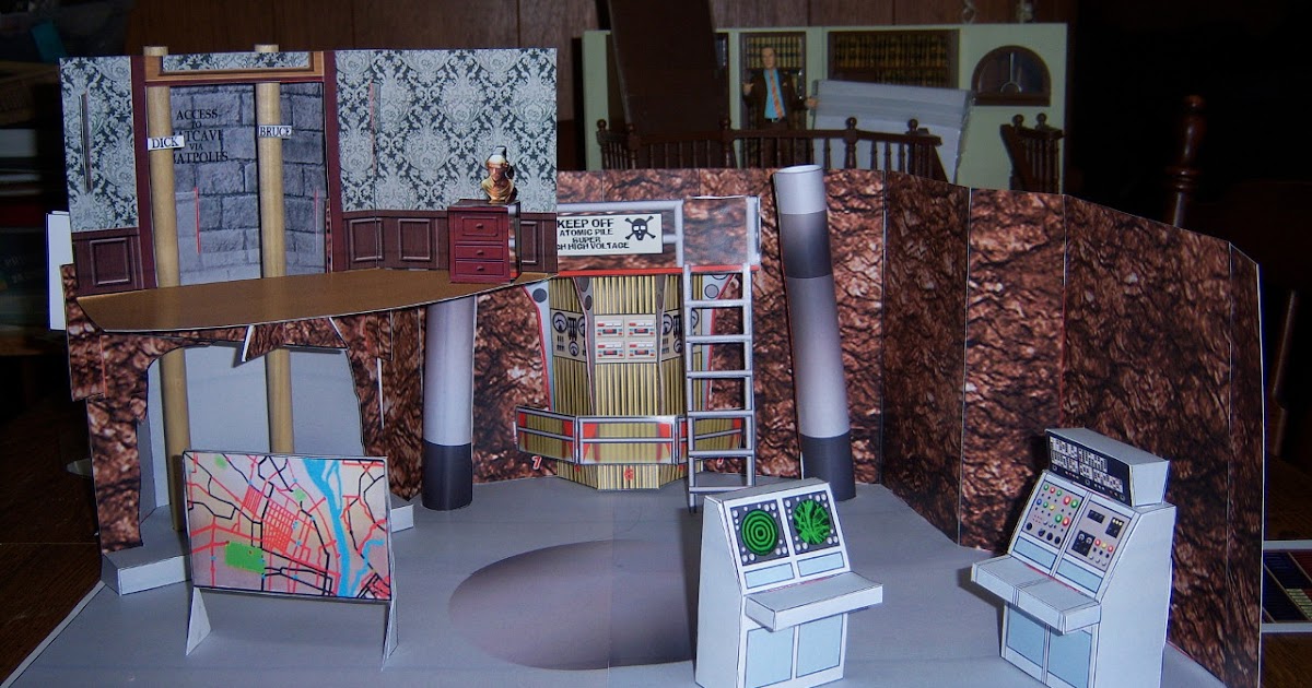 Papercraft Batcave Build-up | Weird Fantastic Toy Adventures