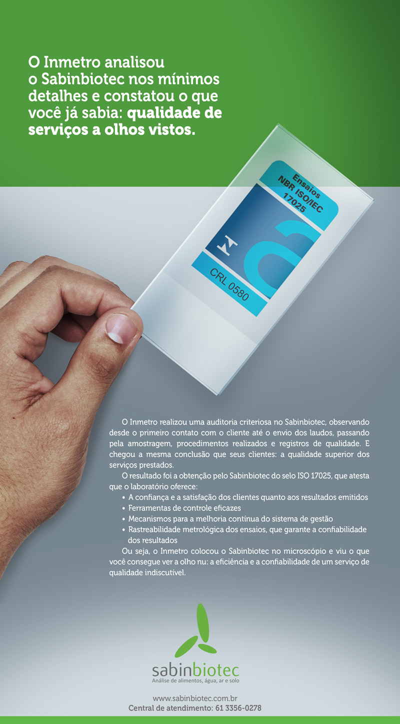 SabinBiotec: INMETRO - NBR ISO/IEC 17025:2005