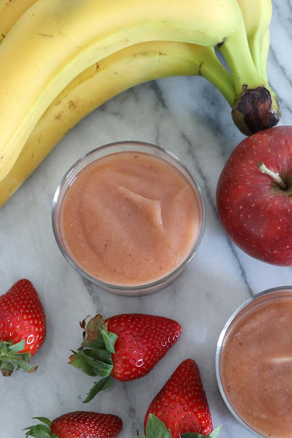 The Cook Time: Compote maison aux pommes, fraises et banane