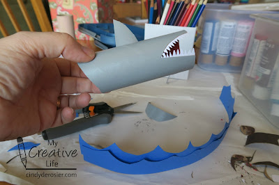 Cindy deRosier: My Creative Life: Cardboard Tube Shark