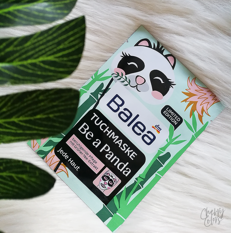 BALEA Be A Panda Sheet Mask - Cherry Colors - Cosmetics Heaven!