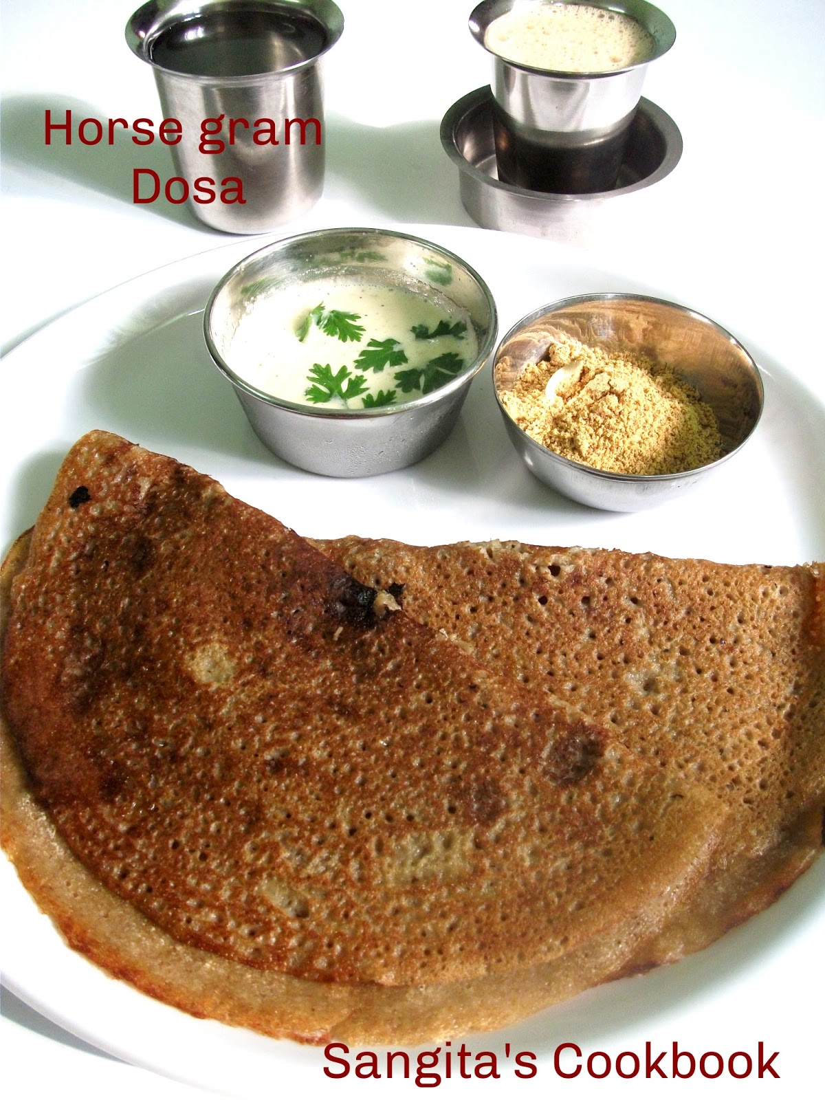 Sangita's Cookbook: Horsegram / Kollu / Kulthi Dal Dosa Recipe