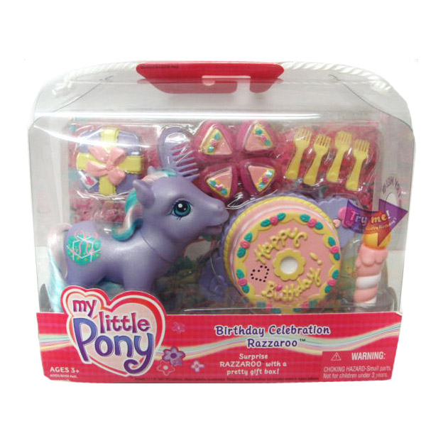 My Little Pony Razzaroo Accessory Playsets Birthday Celebration G3 Pony ...