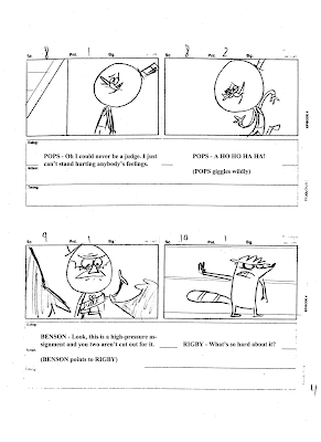 And Other Nonesuch: "Regular Show" Storyboard Revisionist Test