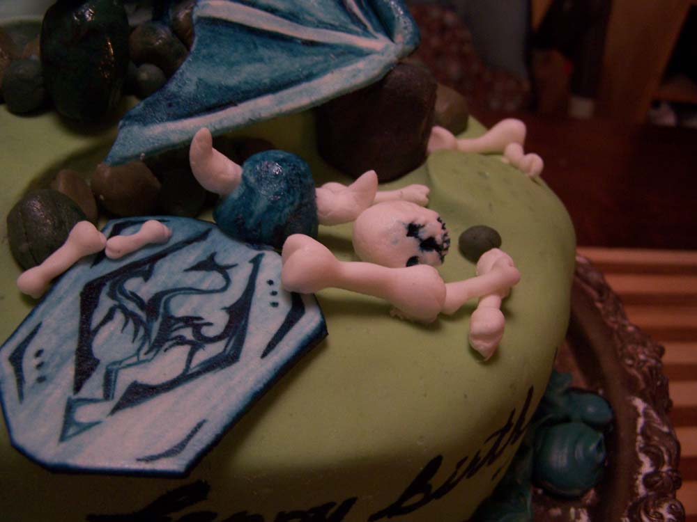 Night Garden Blog: delusions of grandeur part two : skyrim birthday cake
