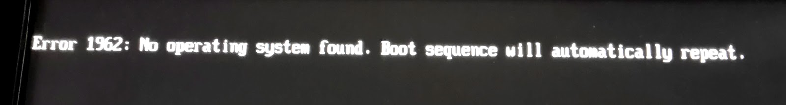 Lenovo no arranca: ERROR 1962 - Soluciones para Windows