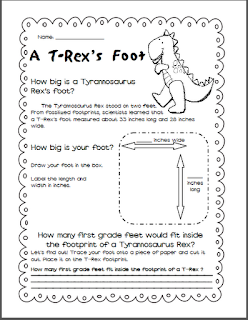 Dinosaurs Part II and T-Rex freebies - First Grade Found Me