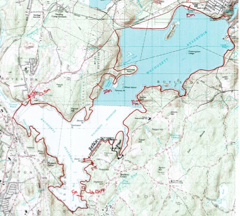 Single Tracks: Circumnavigation of the Wachusett Reservoir