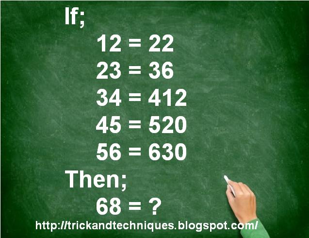 Math IQ Trick. Try to Answer. ~ Trick and Techniques
