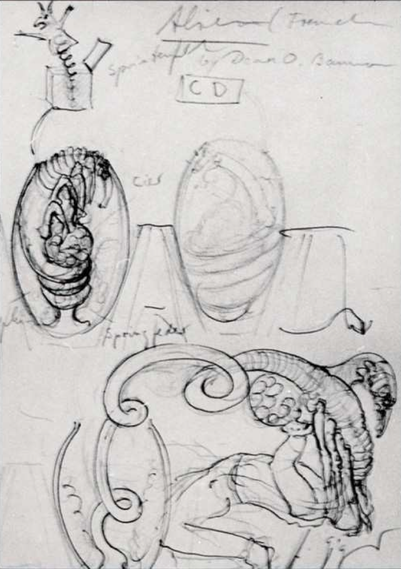 Alien Explorations: Alien: Giger's Early Facehugger Concepts