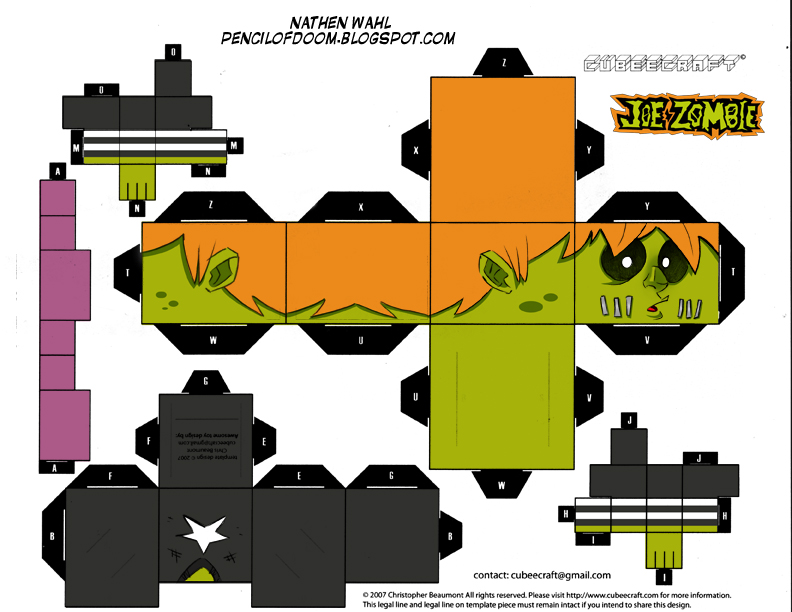 Pencil of Doom: Joe Zombie Cubecraft