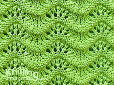 Scalloped Ripple 🔅 Knitting Stitch Patterns