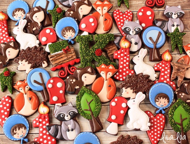Decorated Woodland Deer Cookies Tutorial