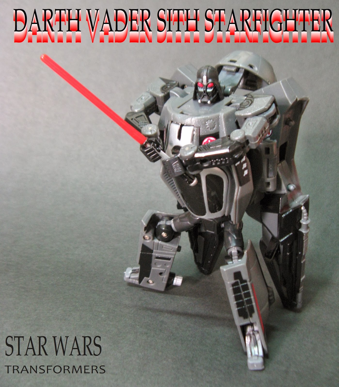 STAR WARS TRANSFORMERS : DARTH VADER/Sith Starfighter星戰變形金剛 : 黑武士/侍星戰機