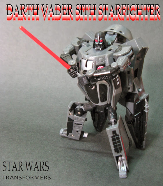 STAR WARS TRANSFORMERS : DARTH VADER/Sith Starfighter星戰變形金剛 : 黑武士/侍星戰機